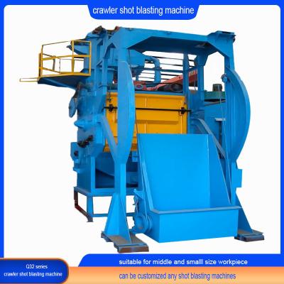 Cina Tracked Rubber Shot Blasting Machine Used on Cleaning Castings with Crawler Abrator Q329 in vendita