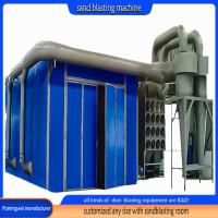 China Custom Artificial Control Sandblasting Room for Removing Mill Scale and Shot Blasting for sale