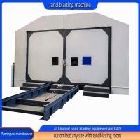 China Custom Artificial Control Sandblasting Room for Removing Mill Scale and Shot Blasting for sale