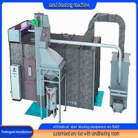 China Derusting Sand Blasting Room and Affordable with Horizontal Layout for sale