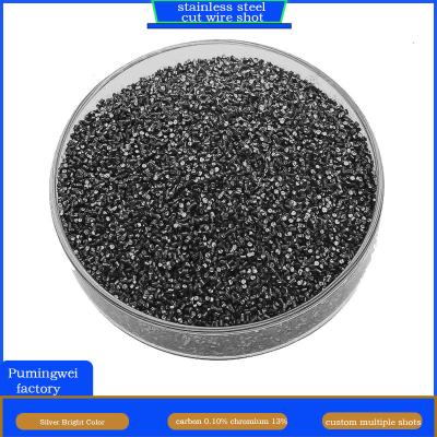 China High Hardness HRC 32-50 Round Shape Stainless Steel Cut Wire Shot for Durable Blasting à venda