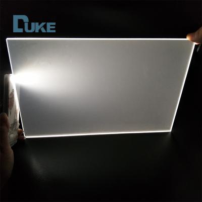 China Translucent Pouring LGP Acrylic Sheet Fish Tank Edge Lit Acrylic Panels for sale
