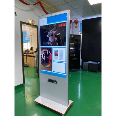 China WA9 55 Inch Floor Standing Interactive Touch Screen Kiosk Totem for Wayfinding and Advertising for sale