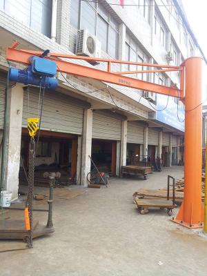 China Box Girder Type Pillar Mounted Jib Crane , Reliable 500kg Swing Arm Jib Crane for sale