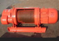 China Construction Capstan Electric Winch Rope Drum Button Control Floor Mounted for sale