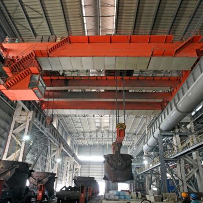 Cina Gru a ponte del fascio del doppio del negozio della colata di metallurgia sollevamento elettrico dell'argano da 70 tonnellate in vendita