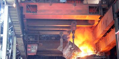 Cina Gru a ponte del fascio del doppio del negozio della colata di metallurgia sollevamento elettrico dell'argano da 70 tonnellate in vendita