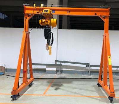 China Portable fahrbarer Portalkran mit maximaler Hubhöhe des Antriebsmotor-8m zu verkaufen