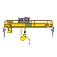 China 40 Ton Double Girder Overhead Crane , Forging Casting Workshop Overhead Crane for sale