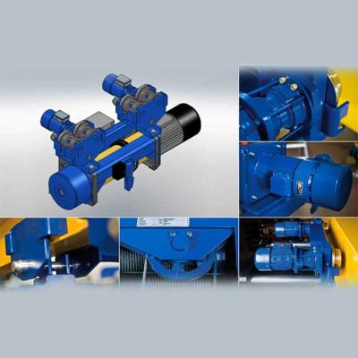 Cina Gru bassa dell'altezza libera del cavo metallico elettrico, costruzione robusta della gru di basso profilo in vendita