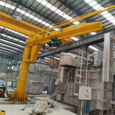 China Remote Control Lifting 6m Floor Mounted Jib Crane for sale