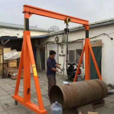 Cina 10T cavalletto di alluminio portatile corrente elettrico Crane Turned With Chain Hoist in vendita
