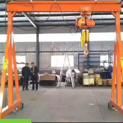 Cina 10T cavalletto di alluminio portatile corrente elettrico Crane Turned With Chain Hoist in vendita