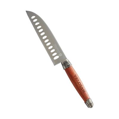 Cina il porta-coltelli della noce di 10cm Brown ha fissato l'acutezza 1.4kg del commestibile di acciaio inossidabile in vendita