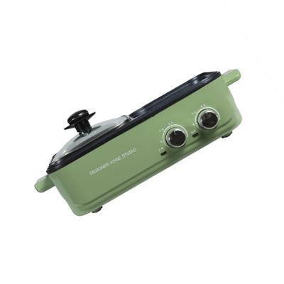 Cina Lega di alluminio del vaso della nave a vapore del BARBECUE di Shabu Pan Non Stick della griglia 2.0KG 1200W in vendita