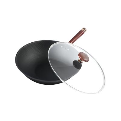 China 2.5kg Rose Gold Kitchen Frying Pans 32cm sem revestimento com navio à venda