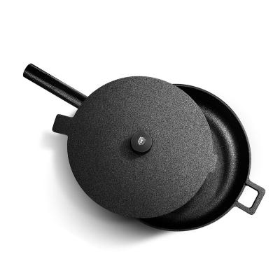 Cina Riscaldi anche il fondo spesso non attaccano la pentola 6.5cm di Pan Cast Iron Skillet Frying in profondità in vendita
