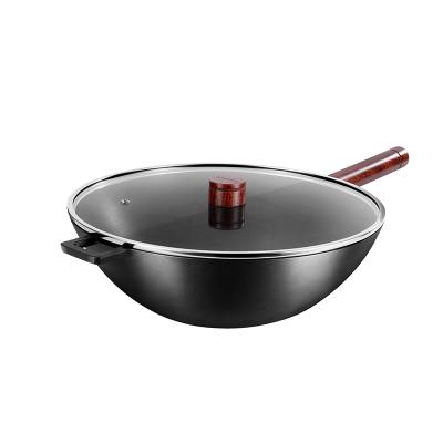 Cina ILAG che ricopre anche la lega di frittura di 32cm Pan Aluminum meno calore dell'olio in vendita