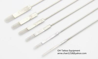 China Flat Shaders Tattoo Needles 316L Stainless Steel  E O Gas Sterilized Premium Standard Disposable Tattoo Needles for sale