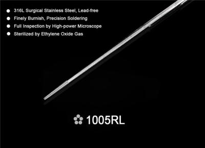 China 1005RL Bugpin Premium Sterile Tattoo Needles Assorted Liner Shader Needles Kit 3RL 5RL 7RL 5M1 7M1 9M1 for sale