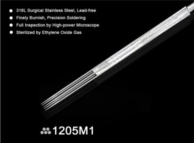 China 1205M1 Pre Sterilized Shaders Premium Tattoo Needles Round Shader Flat Magnums Dual Stacked Magnum for sale