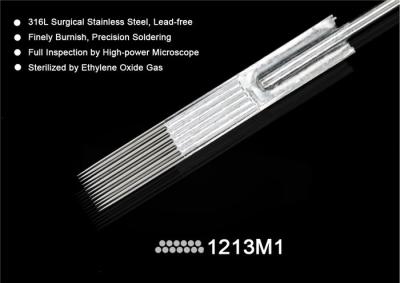 China Precision Premium Tattoo Needles 1213M1 Sterilized 3 Round Liner 3RL 5RL 7RL For Outlines for sale