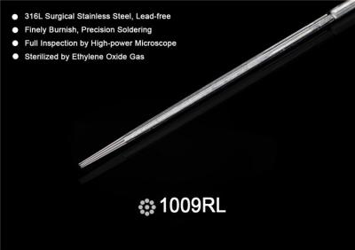 China Long Taper Bug Pin Standard Serile Tattoo Needles OEM Package With Your Own Logo Available for sale