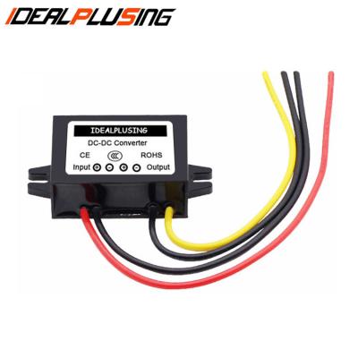 China New product golden shell 48v to 5v dc dc converter step down buck module for car 1~3A 5~15W for sale