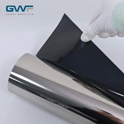 China Heat Repellent Dyed Silver Reflective Window Film Safety Automotive Nano Ceramic Spectrum Tint for sale