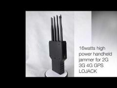 World First Handheld 5G Cell Phone Signal Jammer With 16 Antennas
