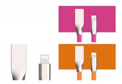 Cina Cavo di USB del telefono cellulare del ODM, cavi di carico del telefono cellulare del metallo flessibile in vendita