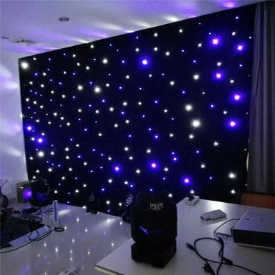 China Singapore LED Star Cloth fiber wedding mandap decoration led light for sale