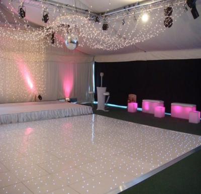China Best price portable Wooden Dance Floor light weight/ Black / White /wood grain for sale