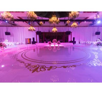 China Heavy duty event flooring sensitive led dance floor cheap portable wooden dance floor for sale