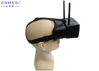 China Real Time Transmission FPV Drone Goggles , High Resolution Google FPV Glasses 48CH 5.8G for sale