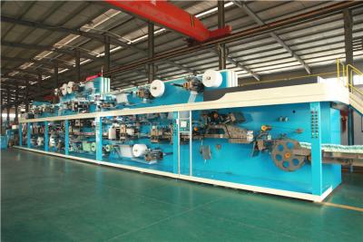 Cina Linea di produzione del pannolino del bambino di lunghezza 0.6mpa del motore 30m di Siemens in vendita