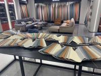 China 3mm Dark Grey PVC Artificial Leather for Upholstery Sofas Durable Eco-Friendly for sale