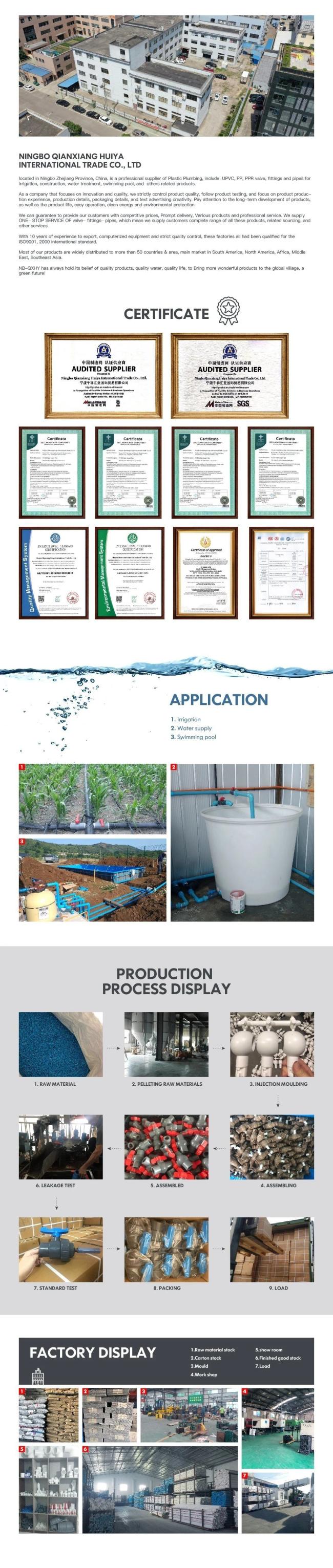 PVC Swing Check Valve with 150 Psi High Quality Hot Sales!