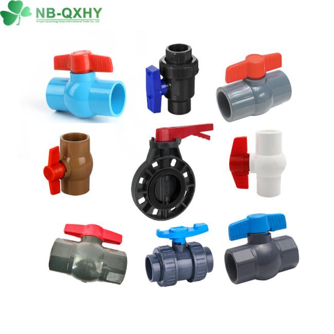 China UPVC Plastic CPVC PVC Octagonal Union Ball Valve for Pipe