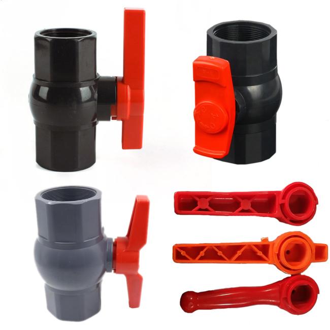 Fast Delivery Grey Thread Manual 1/2"-4" PVC Octagonal Ball Valve