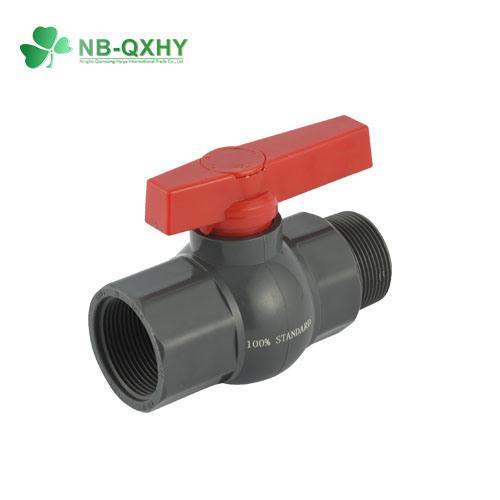 China Factory Red Handle Plastic Ball Valve Male Female Threaded Valve