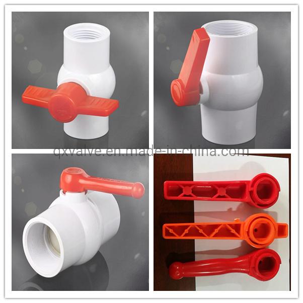 China Factory Red Handle Plastic Ball Valve Male Female Threaded Valve