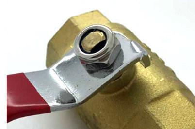 Yellow Thread Brass Copper Water Ball Valve with Steel Handle