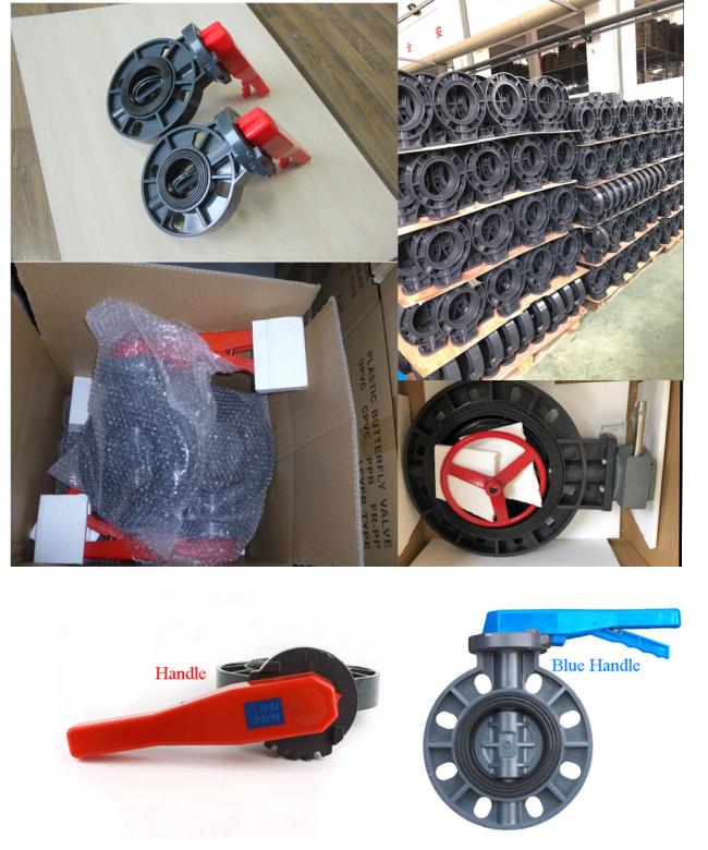 Manual PVC/UPVC Plastic Ventilation Check Ventilation Butterfly Valve