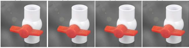 Customized All Size of PVC Ball Valve, Union Valve, 2 PCS Ball Valve for Irrigation System