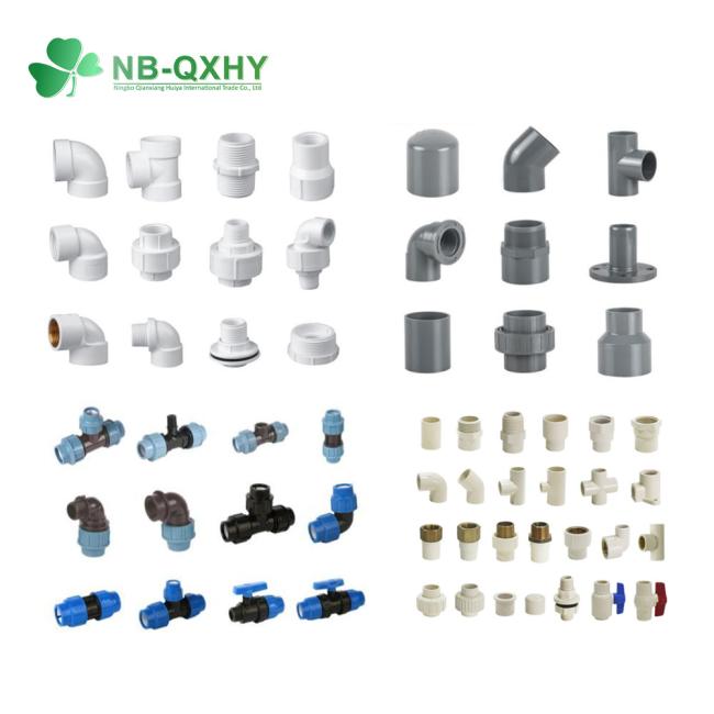 Plastic PVC/UPVC/CPVC P16 Elbow Tee Sch80 Pipe Fittings for Plumbing System