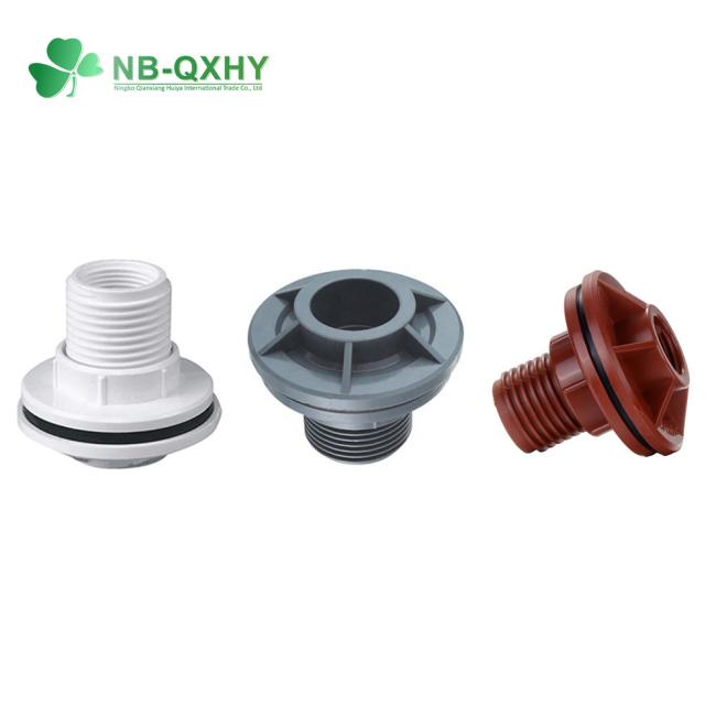 OEM Water PVC BSPT Thread Pipe Fitting Tank Connector Coupling