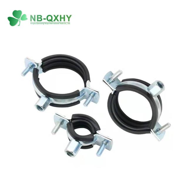 Wholsales Pipe Clamp U Clamp for Pipe Galvanized Tube Clamps with Rubber
