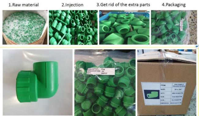PPR Plastic Water Pipe Tee Piping Systems PPR Pipe for Hot Water
