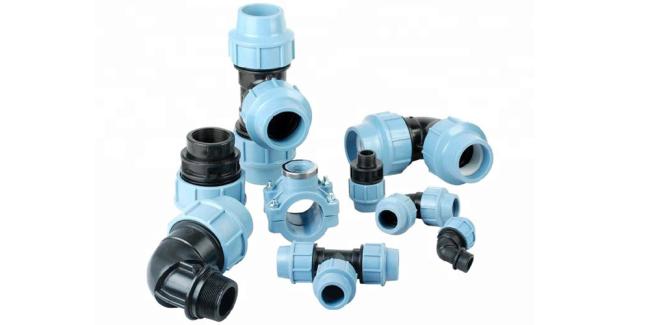 PP Male Adapter Reducing Tee Blue Pn 16 Pipe Fittings